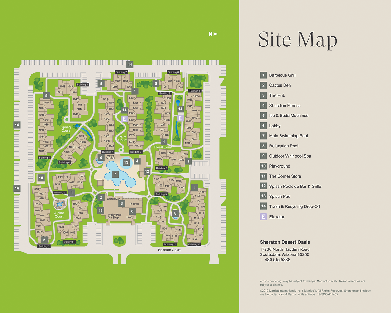 Sheraton Desert Oasis | Maps
